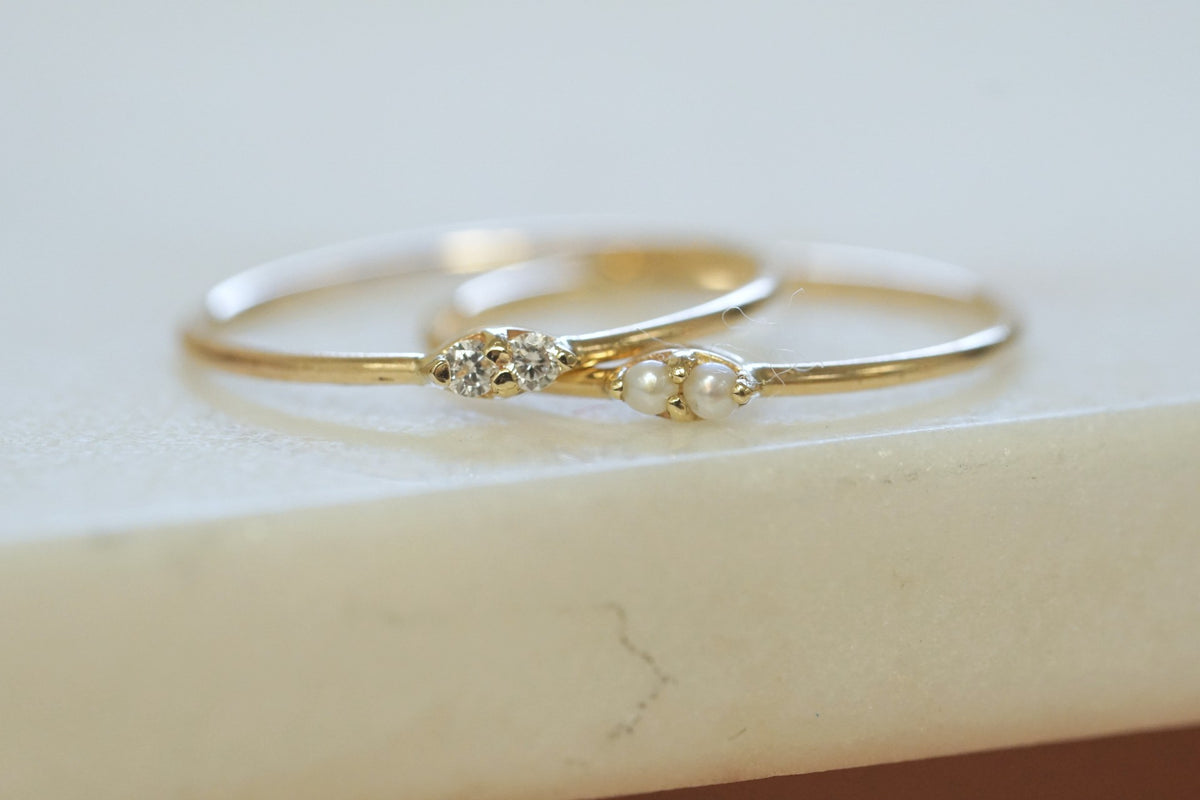 Twin Diamond Ring